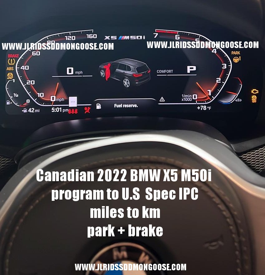 Canadian 2022 BMW X5 M50i to U.S Spec Coding Services bmw module programming bmw coding service ...
